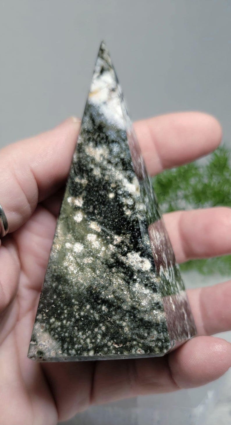 Ocean Jasper Pyramid Tower: 4" - Etsy UK