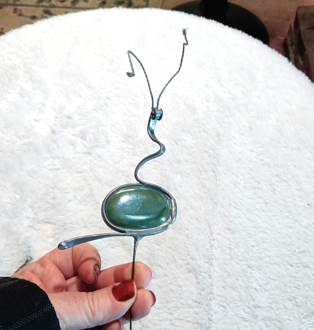 Stained Glass Lavender Snail Pick for Sticking in Plant or Pot - Etsy