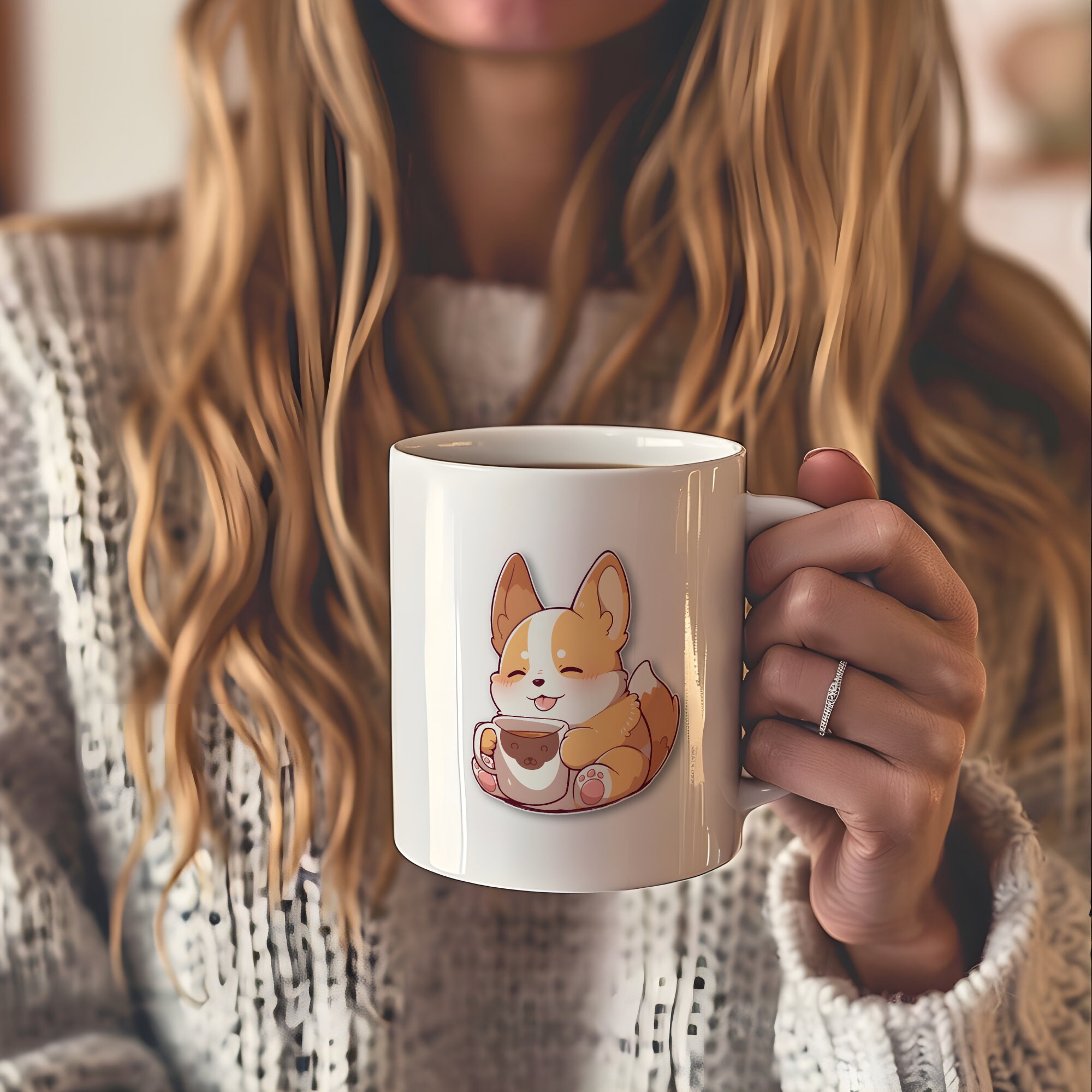 15 Cute Corgi Clipart Set PNG Corgi Dog Art Sticker Digital Download ...