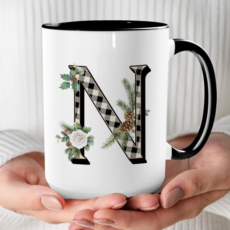 Letter N Coffee Mugs - Etsy