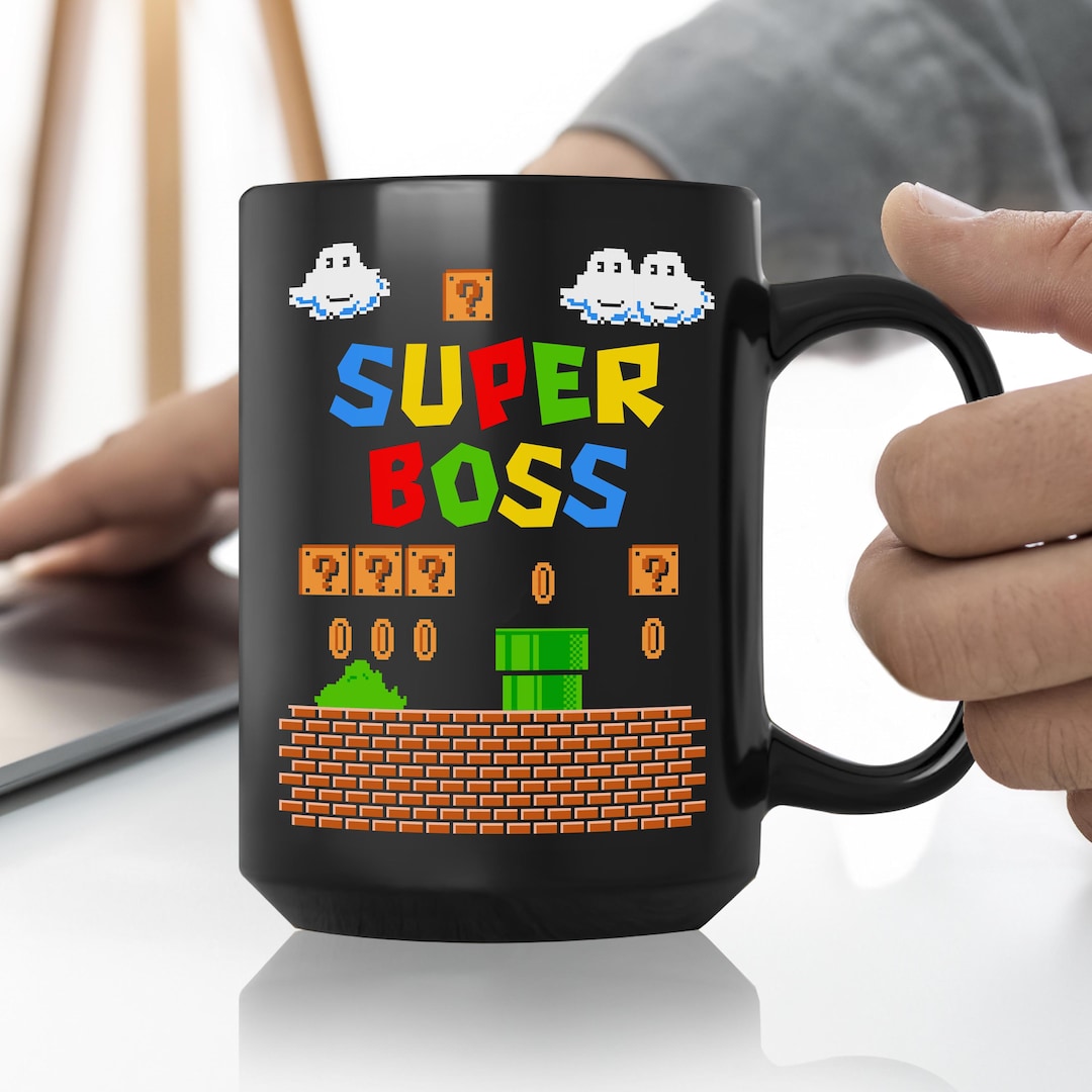 Super Boss, Retro Video Game, Retro Gamer Mug, Gamer Gift Mug, Best ...