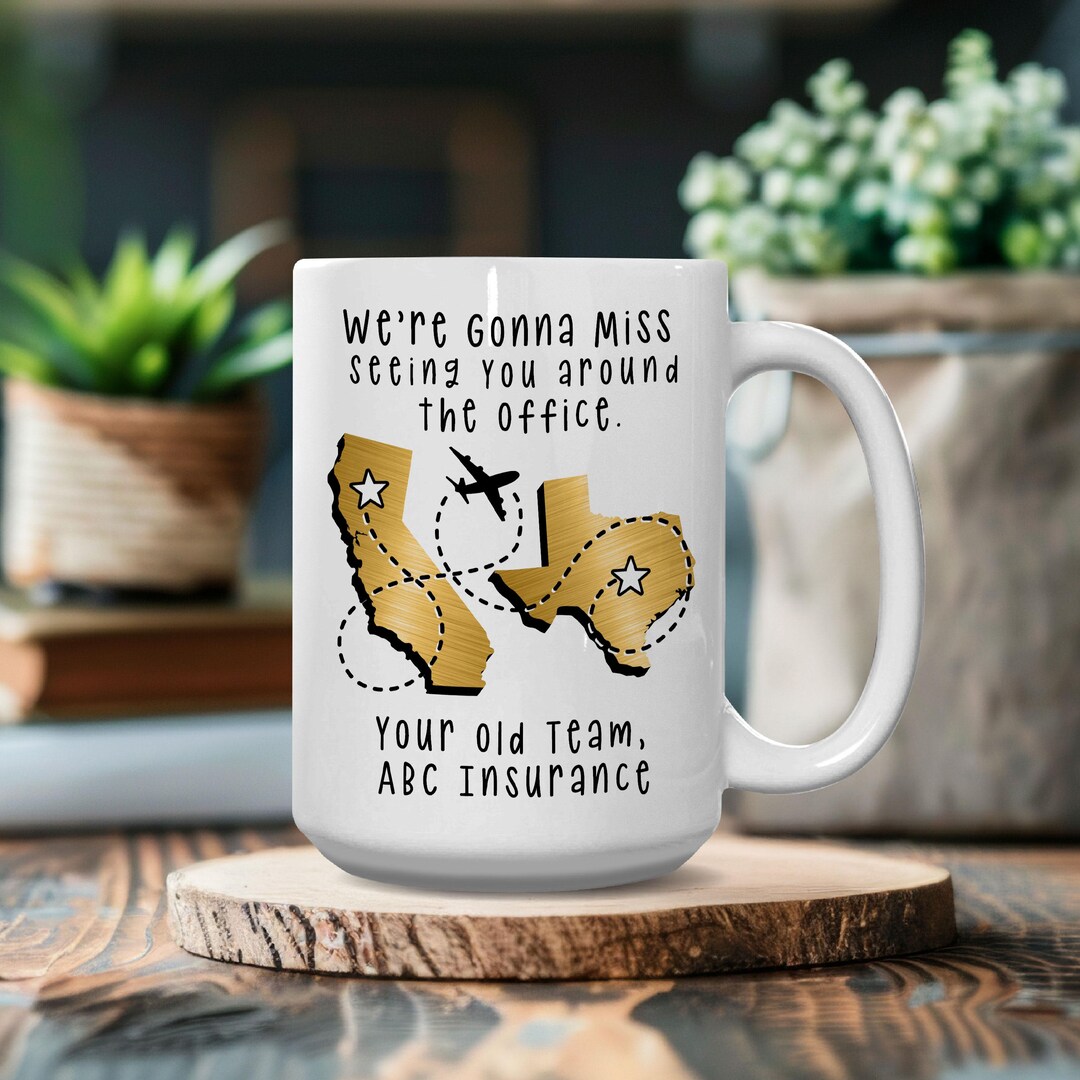 Farewell Gift for Coworker | Moving Away Office Goodbye Mug | New Job ...
