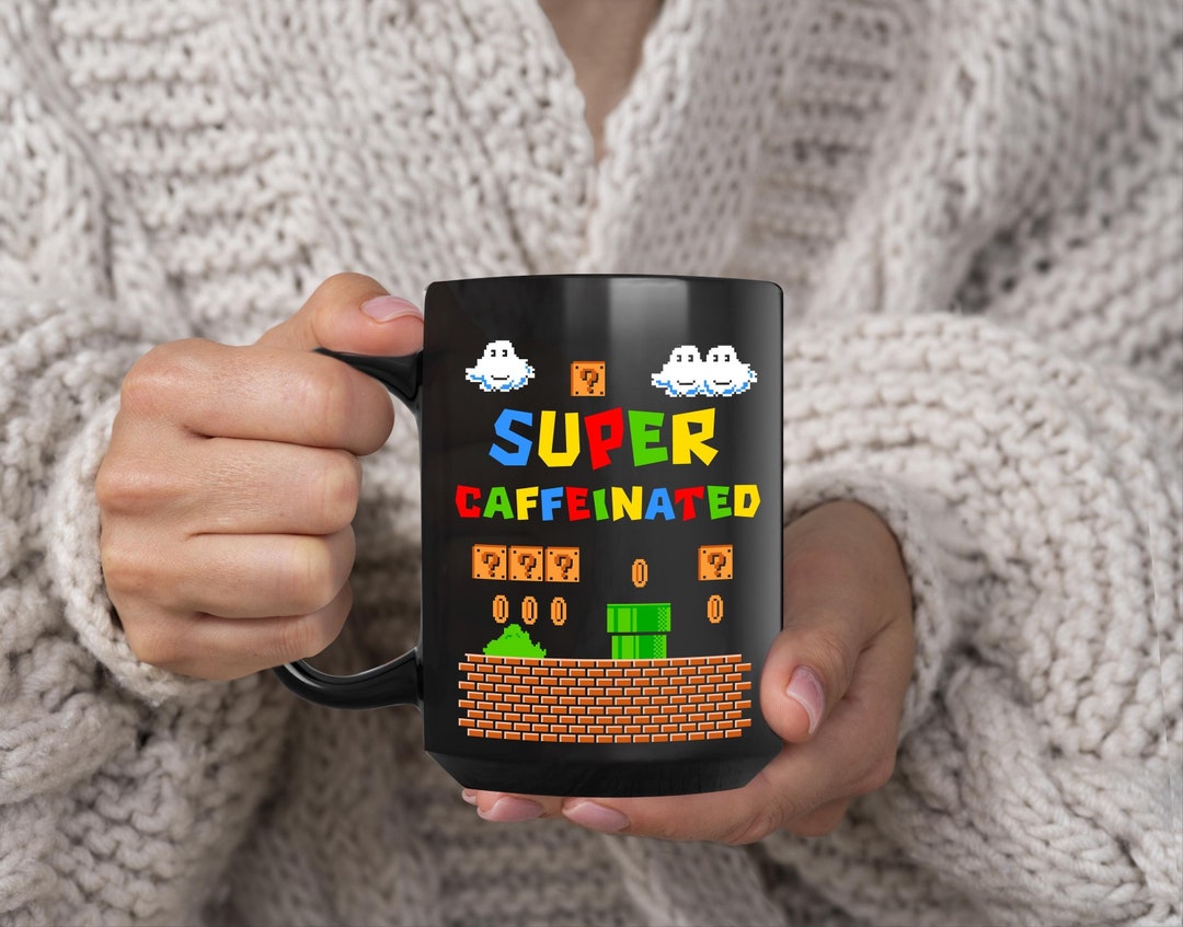 Super Caffeinated, Retro Video Game - Etsy