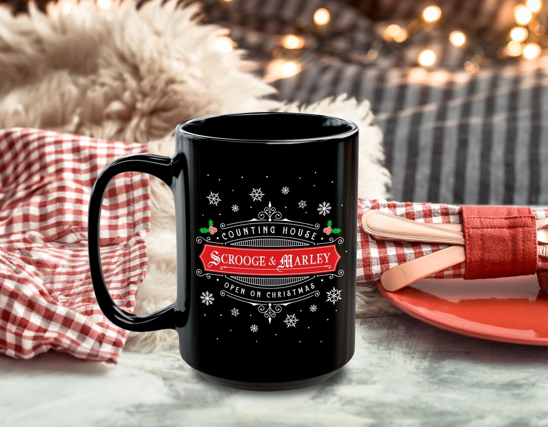 Literary Classic Scrooge & Marley Mug | Vintage Christmas Gift for ...