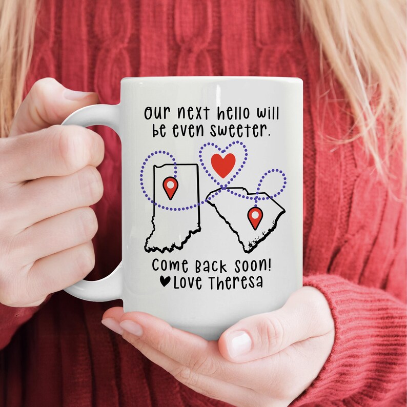 Come Back, Friend Moving Mug, Ceramic Coffee Cup, Going Out of State ...