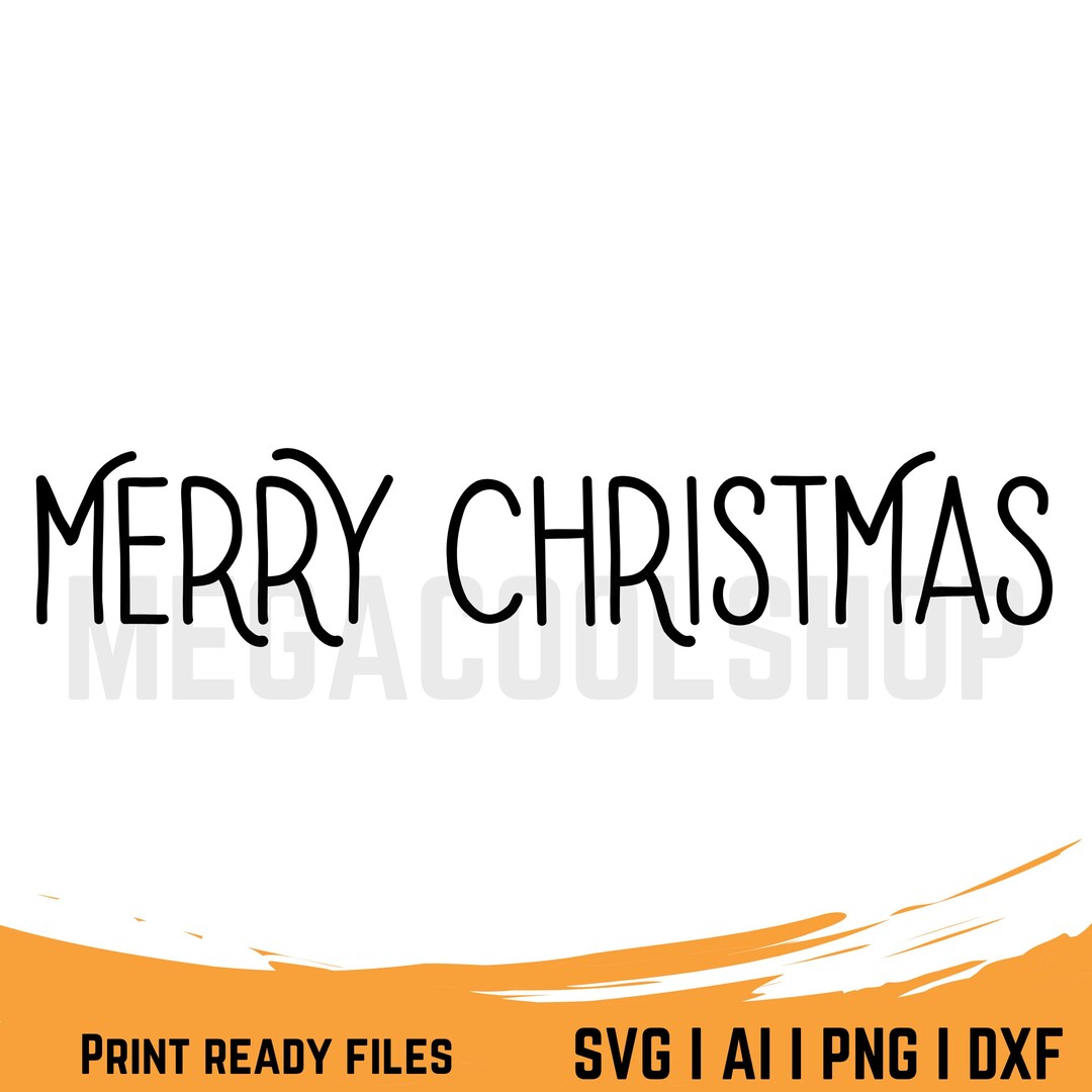 Merry Christmas Text SVG, Holiday Quote Svg, Christmas Words for Cricut ...