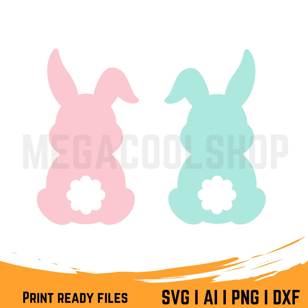 Cute Easter Bunnies Svg, Png, Dxf, Pdf and AI Files | Easter Bunnies ...