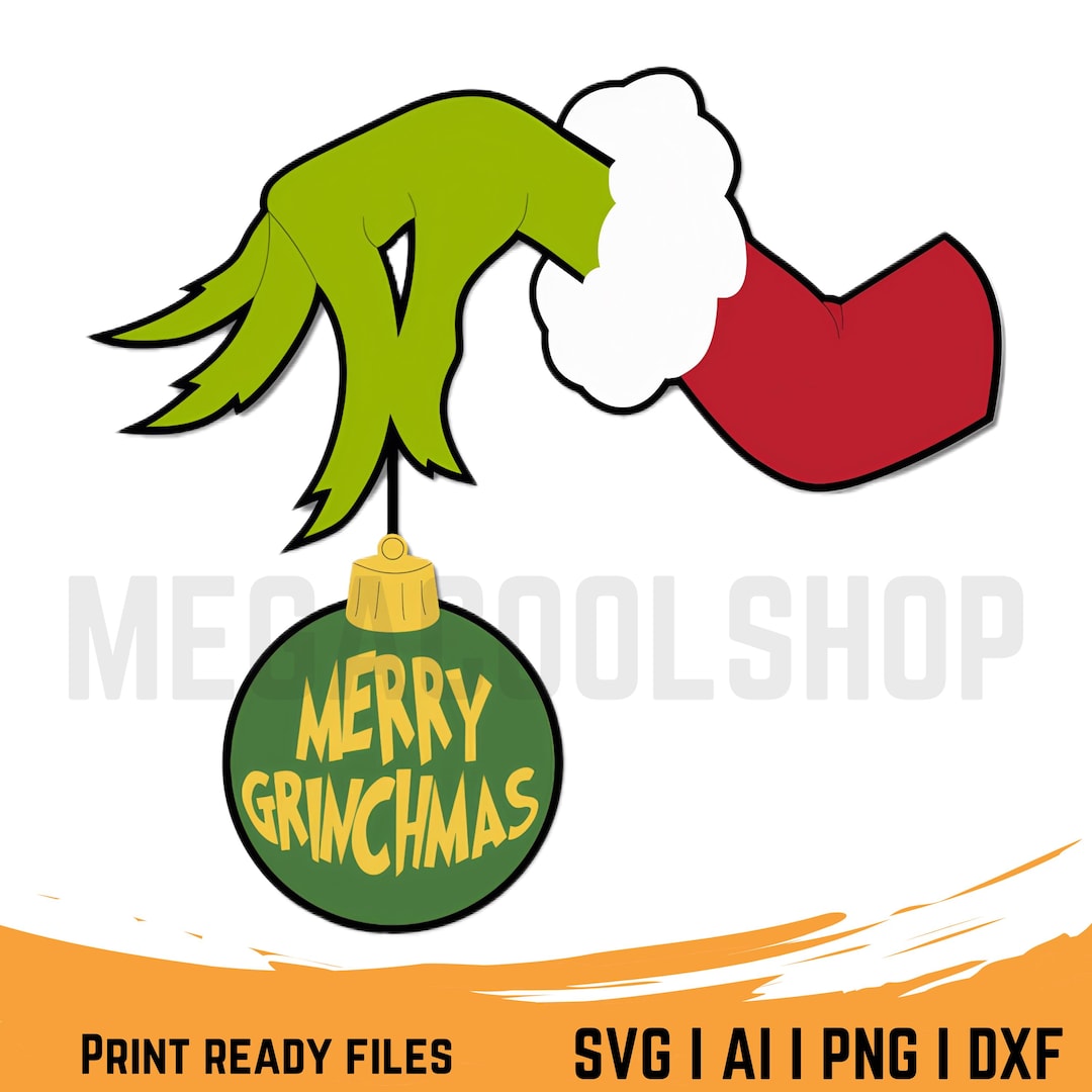 Grinch Hand SVG | Merry Grinchmas Svg | Grinch Face and Hand With ...
