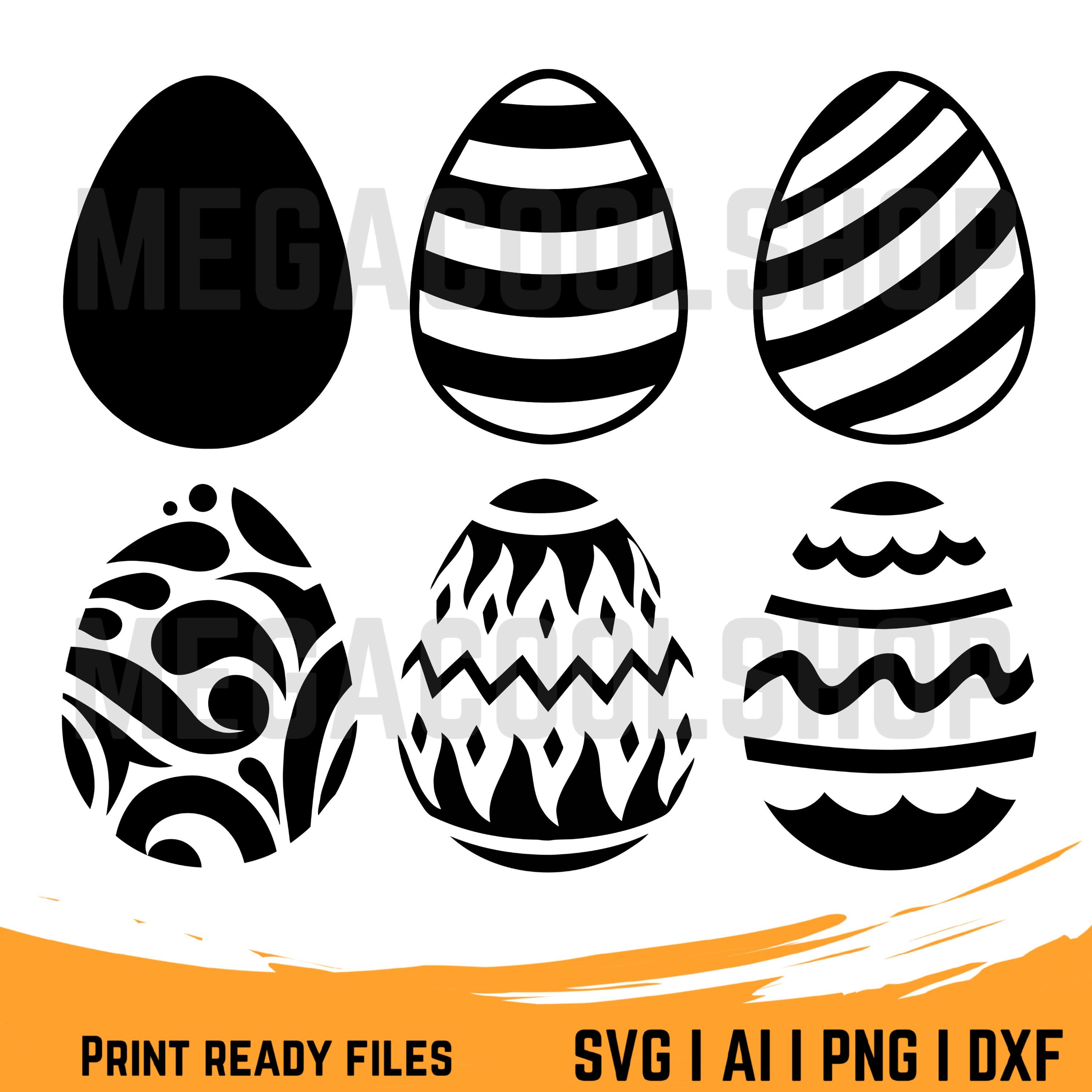 Easter Eggs Svg, Png, Dxf, Pdf and Ai Files | Easter Clipart, Easter ...
