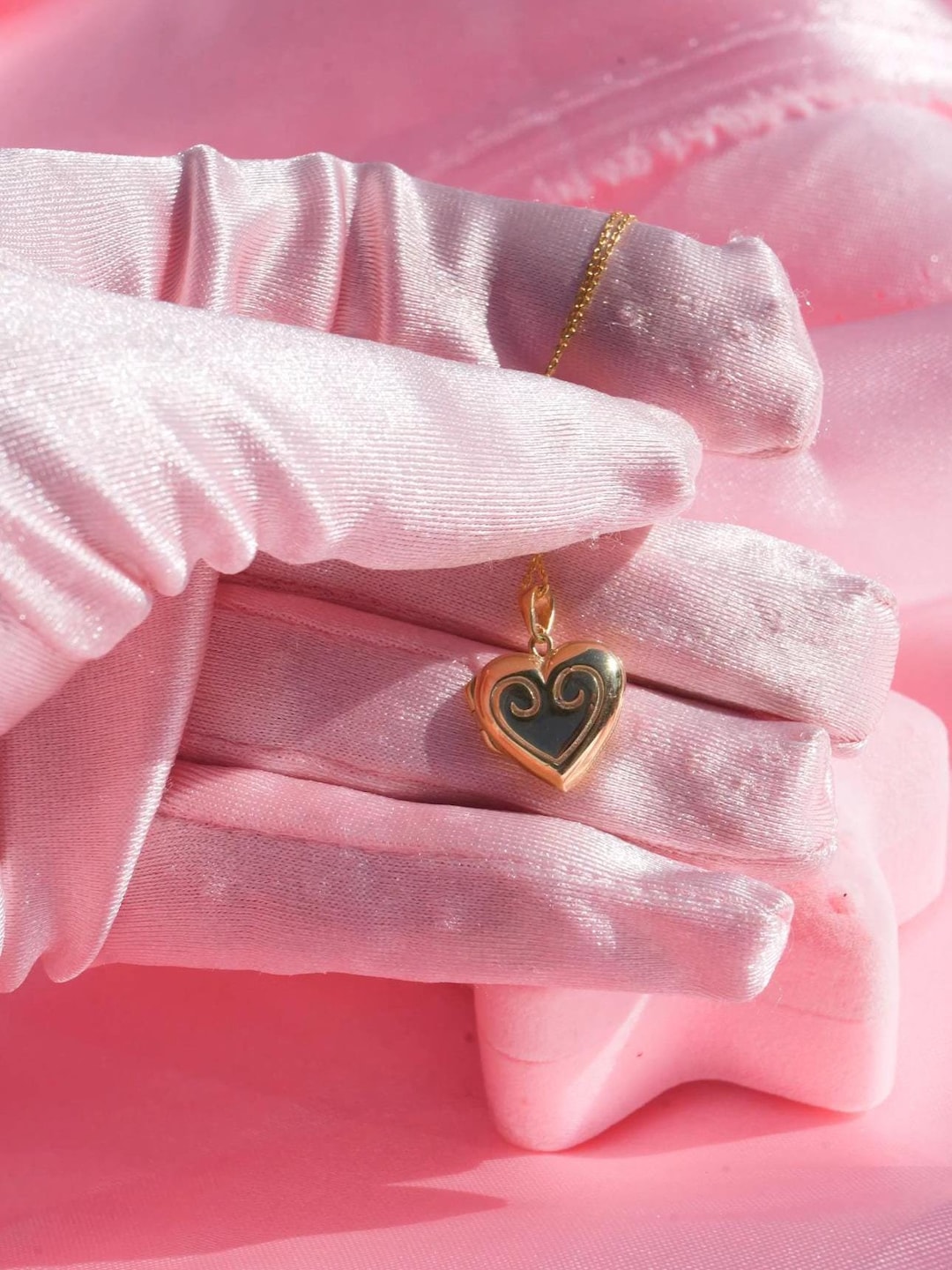 Princess Clara Heart Nutcracker Necklace, Delicate Heart Mom Necklace ...