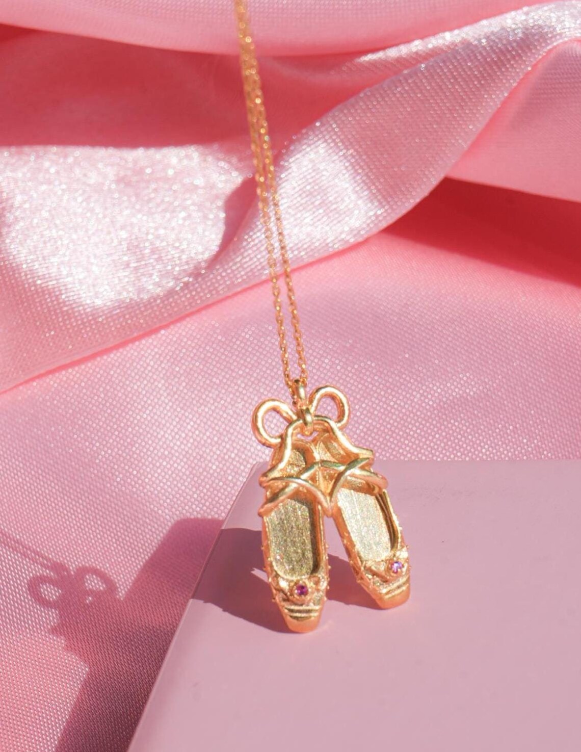 Pink Ballerina Nutcracker Necklace, 12 Dancing Princess Necklace ...