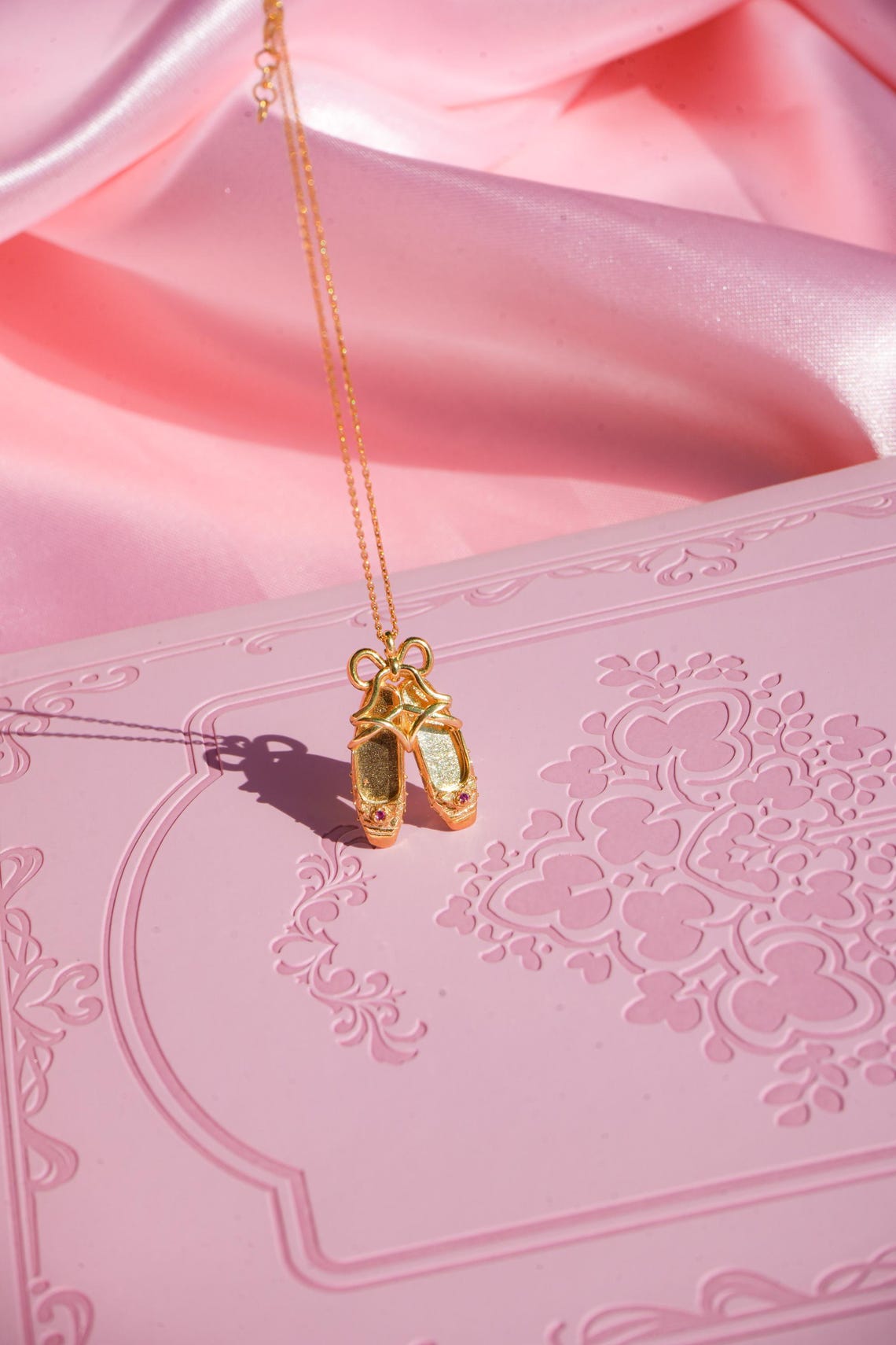 Pink Ballerina Nutcracker Necklace, 12 Dancing Princess Necklace ...