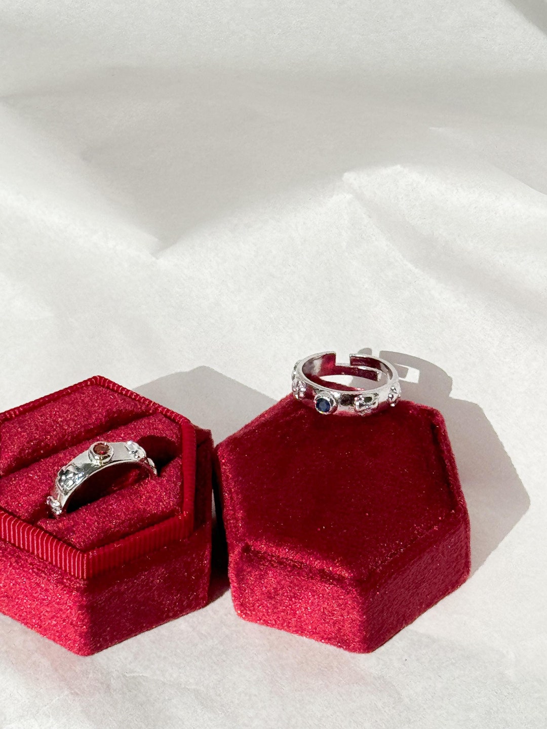 Howls Ring Moving Castle Rings, Adjustable Band Couples Ring Set, Anime ...