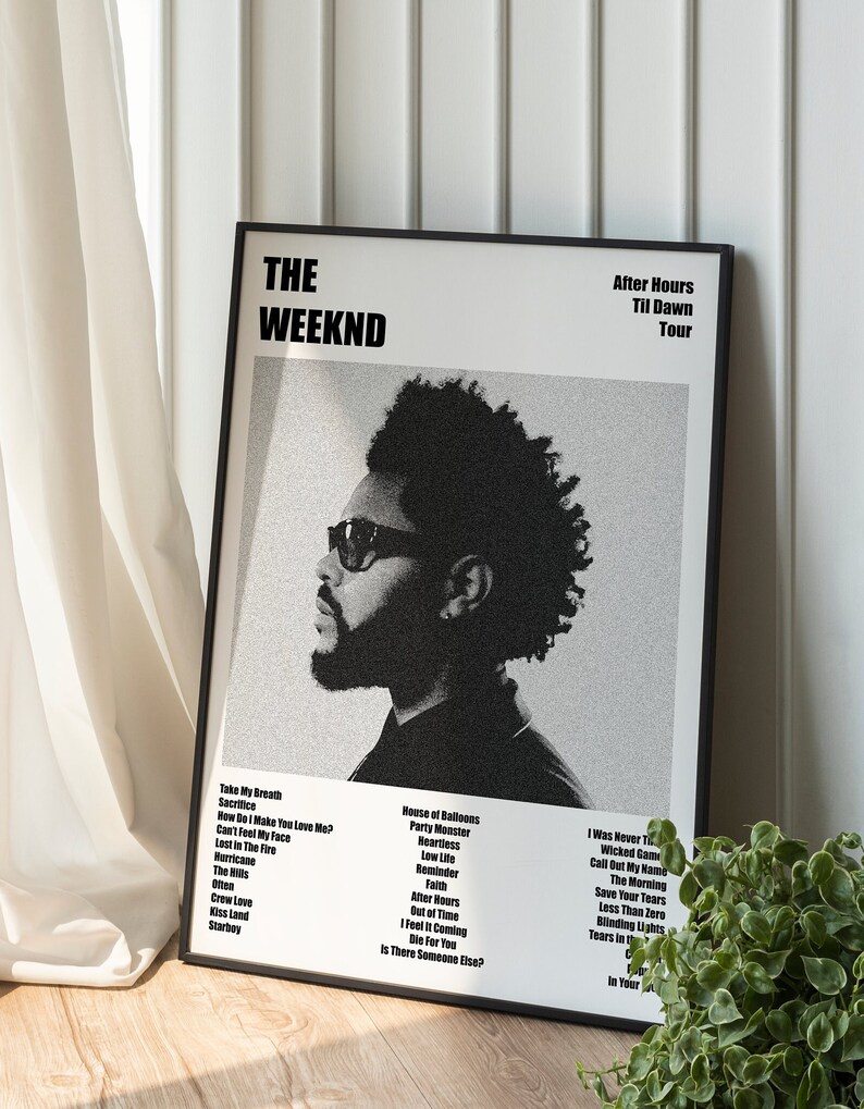 The Weeknd Tour Poster Printable Poster the Weeknd Digital Download ...