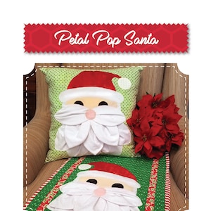 Petal Pop Santa Pillow & Runner Pattern PDF - Etsy