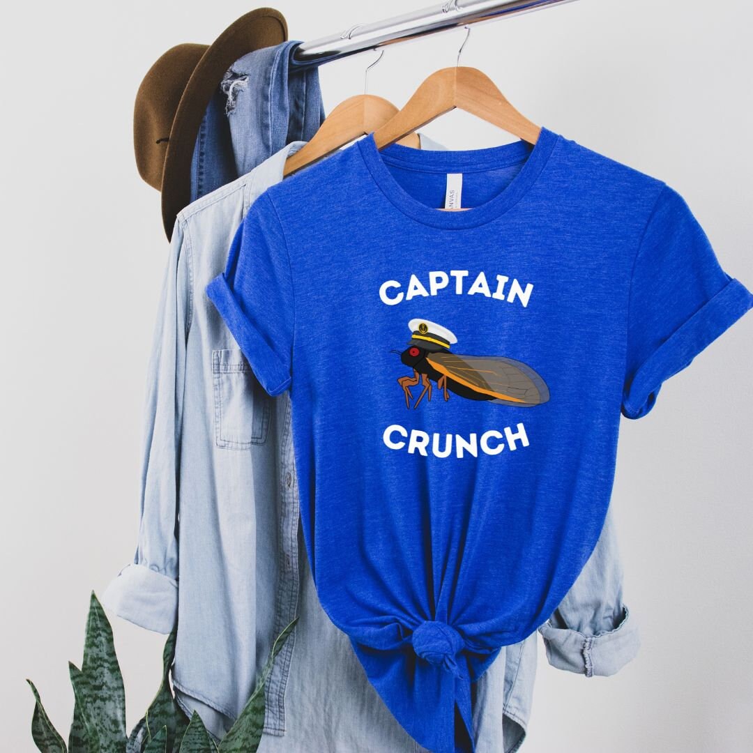 Captain Crunch Cicada Shirt, Cicada 2024, Gift for Bug Lover, Funny ...