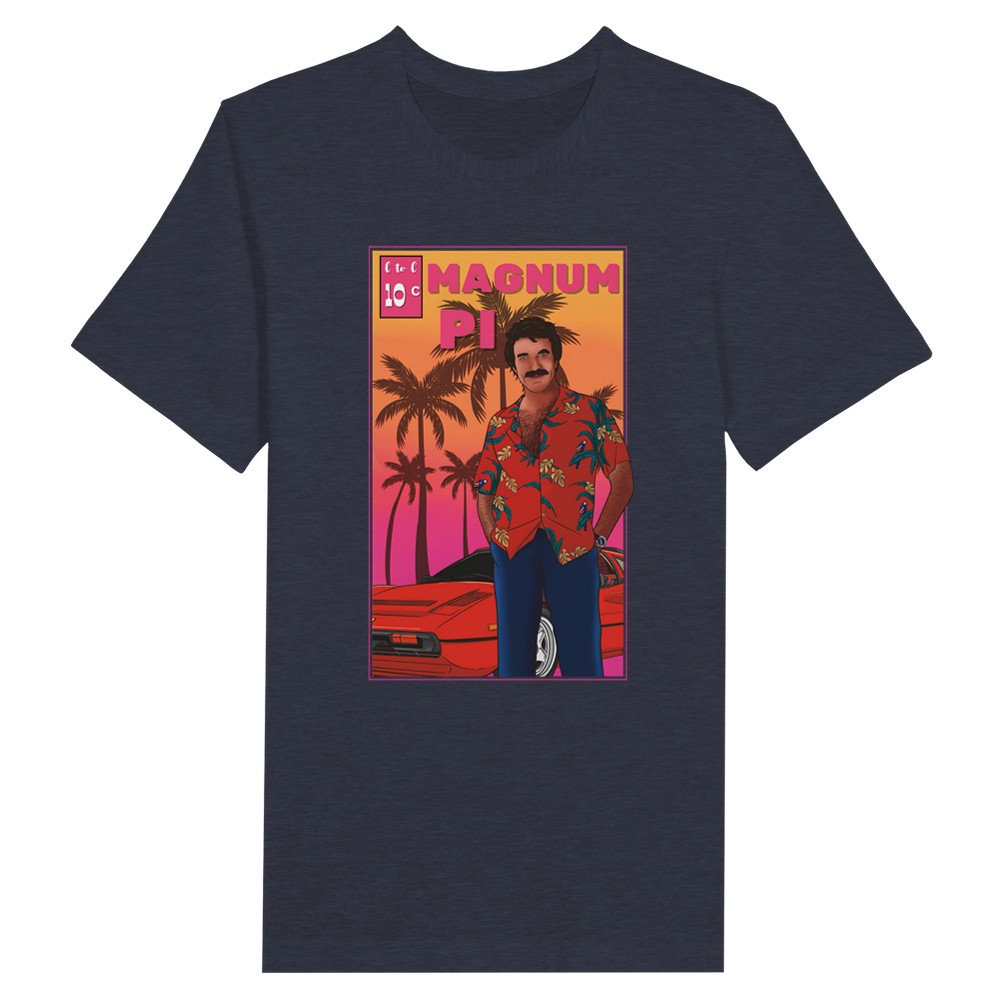 Magnum PI Tshirt, Tom Selleck as Magnum PI, Retro Pulp Cover, Soft ...