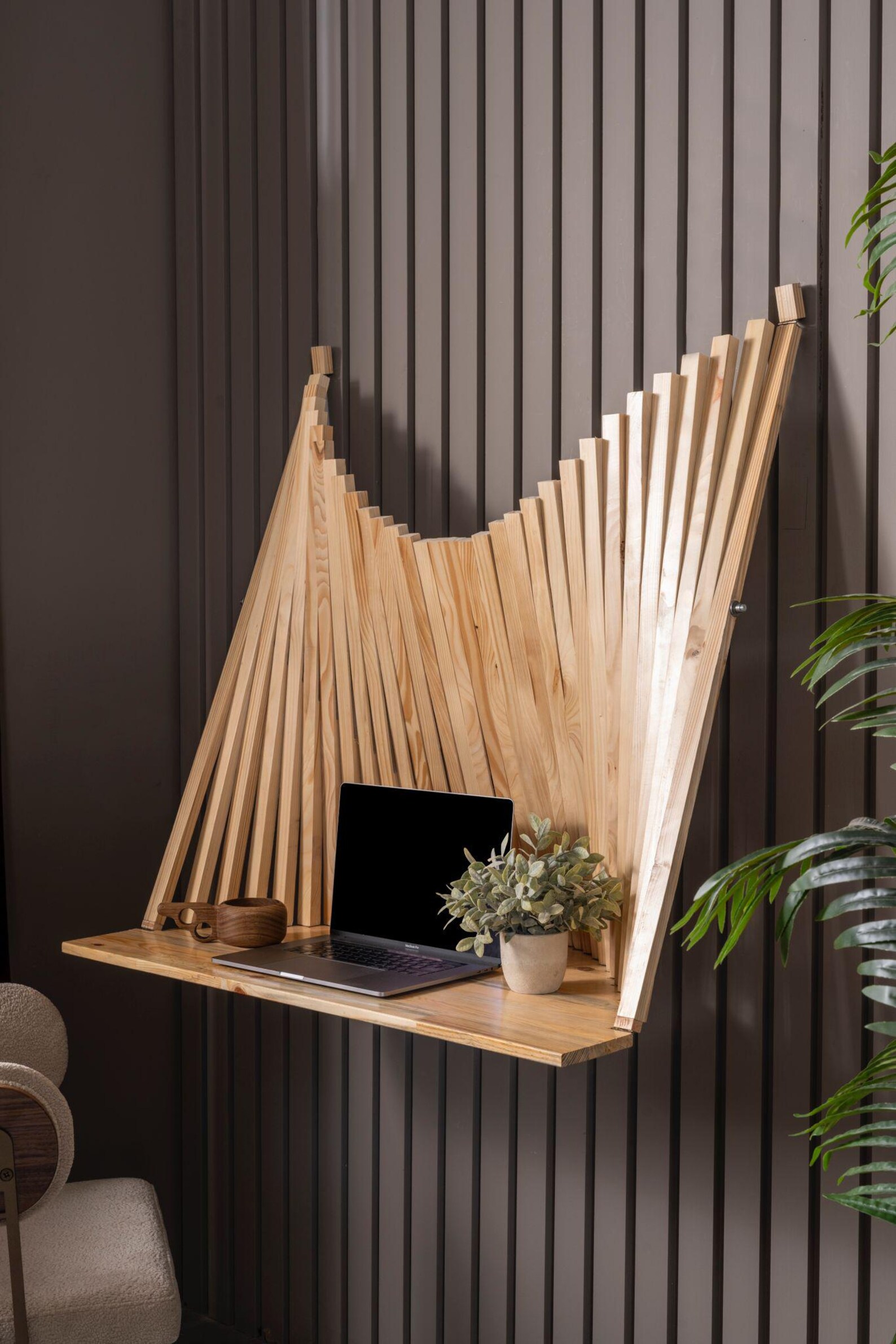 Flow Butterfly Wall Desk, Wall Mounted Desk, Computer Desk, Desk for ...