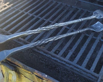 Wrought Iron BBQ Tool Grill Utensil Hand Forged - Etsy