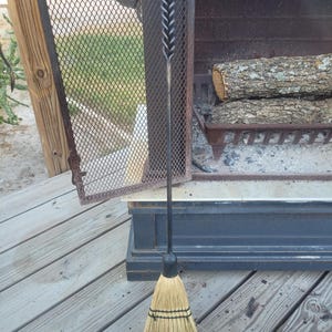 Hand Forged 5 Piece Fireplace Tool Set - Etsy