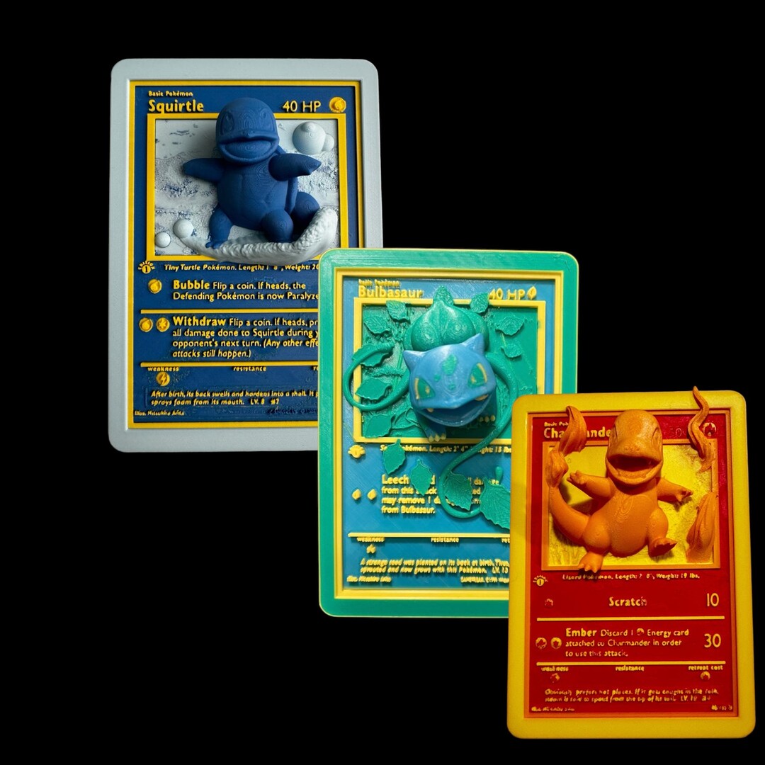 3d-printed Pokémon Inspired Cards Pokémon Character Coming Out of the ...