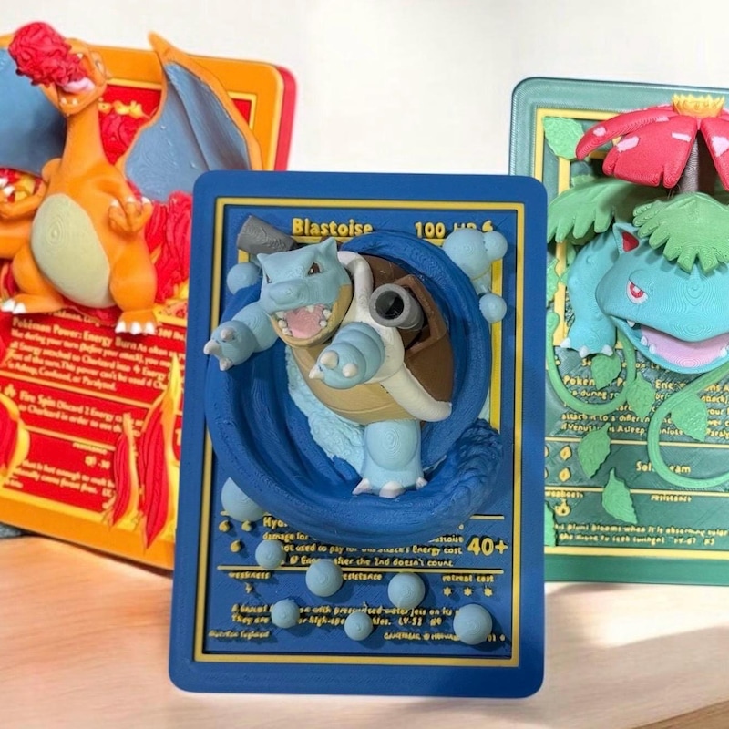 3d Pokemons Cards - Etsy