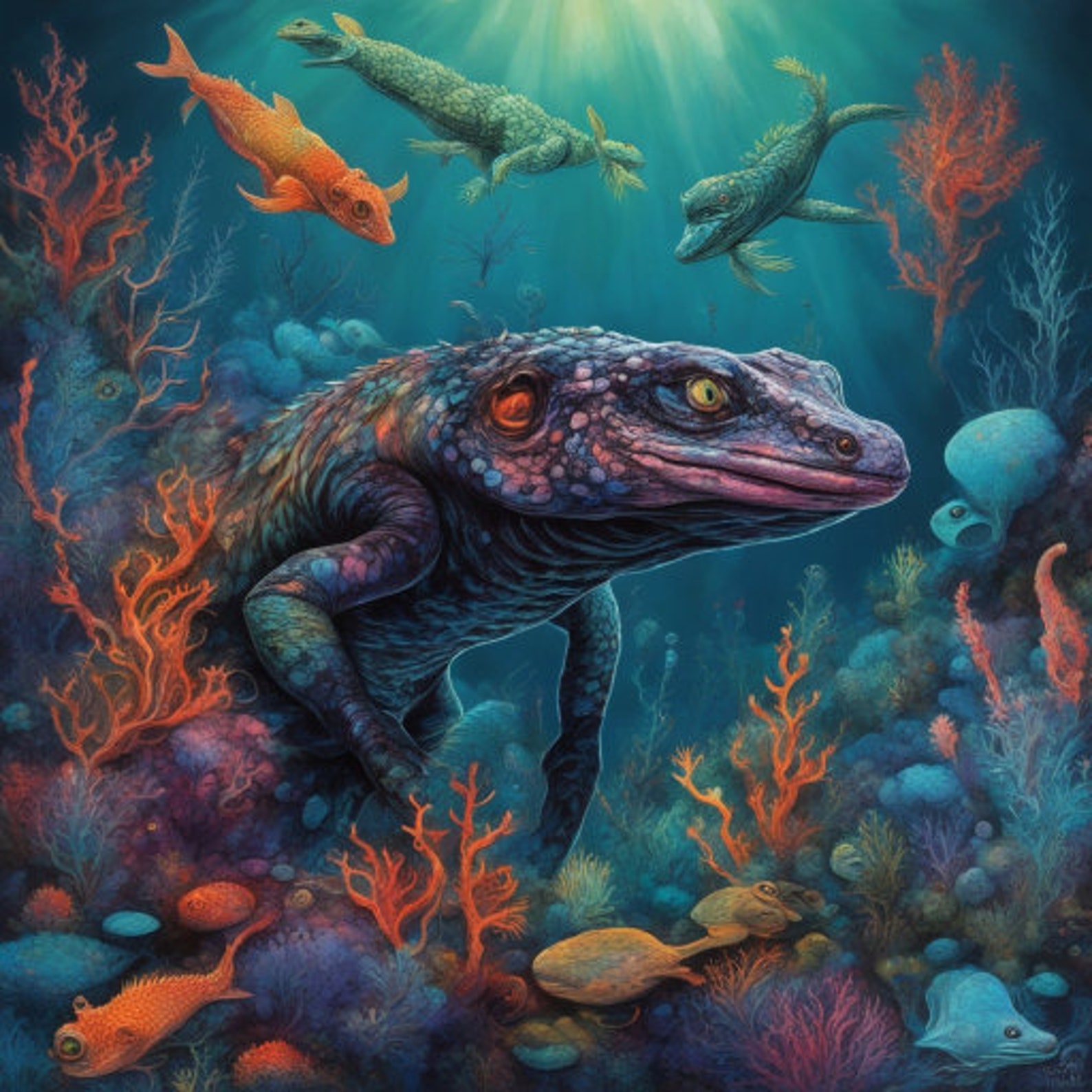 Depths of the Seas, Deep Sea, Wall Portrait, Wall Decor, Radiant ...