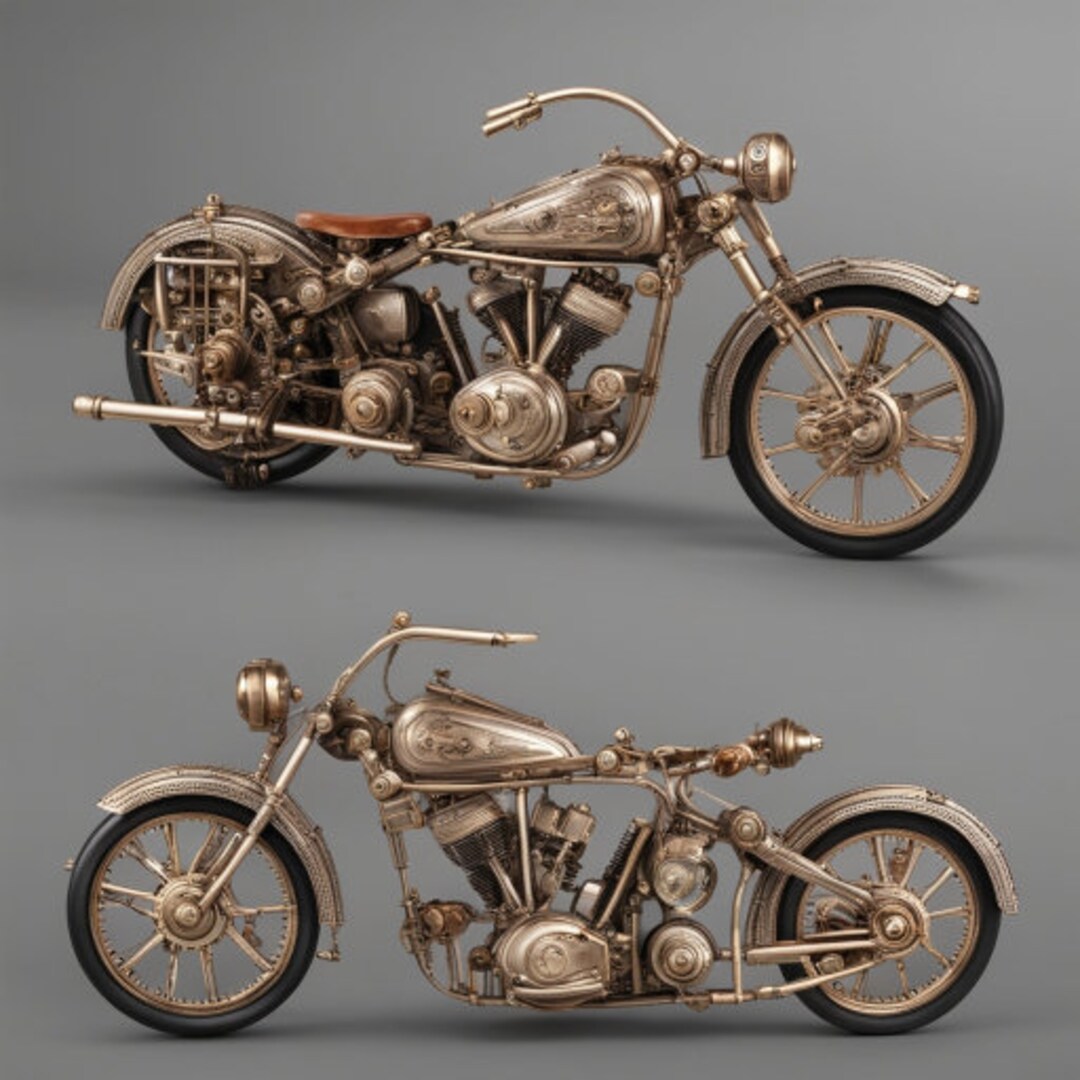 Toy, Clockwork, Historic, Motorcycle, Wall Art - Etsy