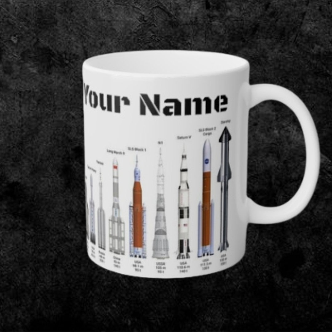Personalised Custom Rockets of the World Mug Space X Nasa - Etsy