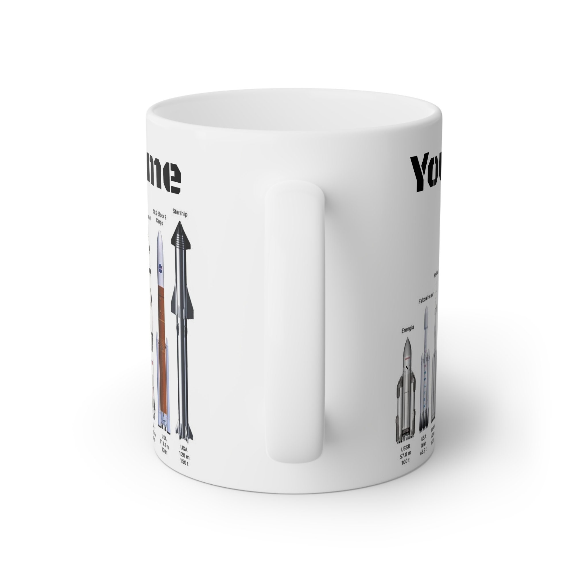 Personalised Custom Rockets of the World Mug Space X Nasa - Etsy