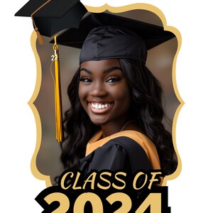 2 Editable Graduation Fan Templates - Etsy