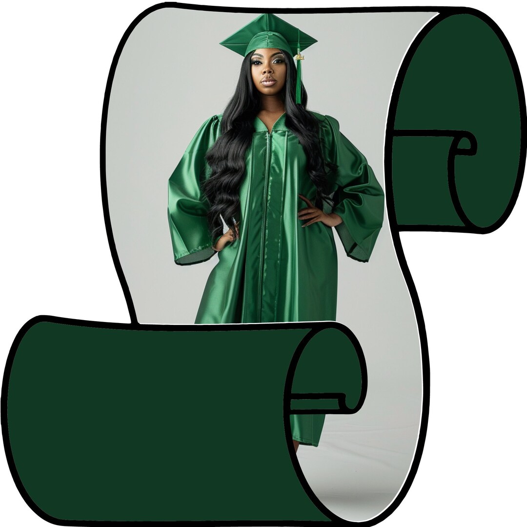 Editable Graduation Scroll Fan Template - Etsy