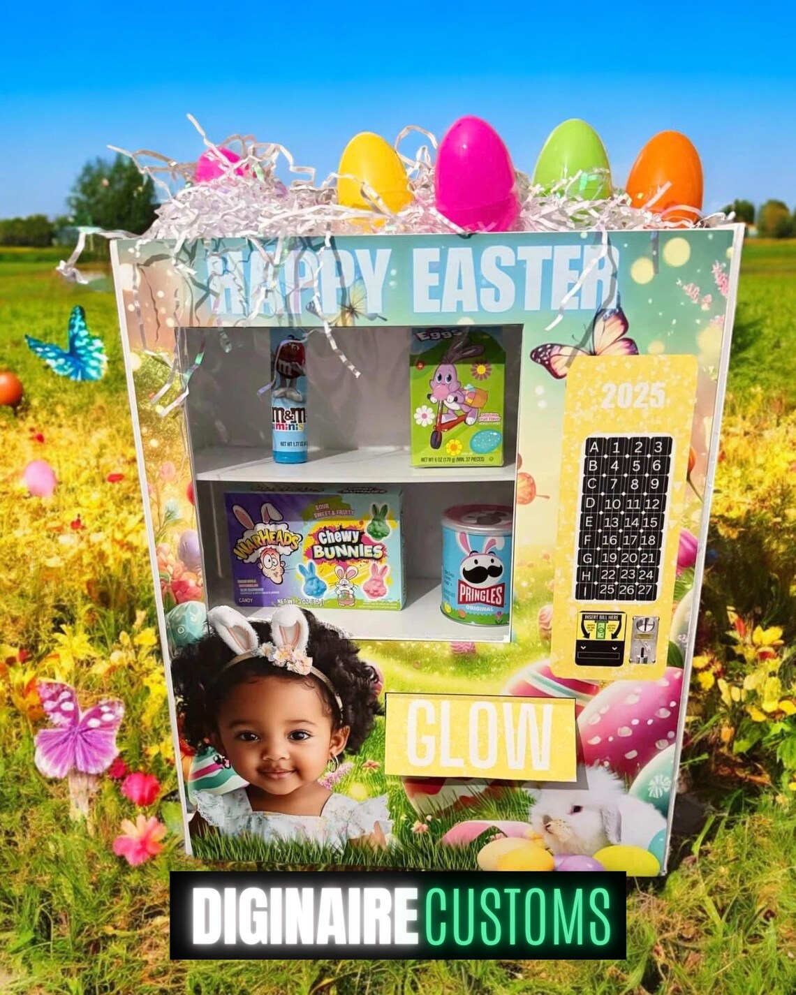 Easter Vending Machine Box Template for Kids – Printable DIY Digital ...