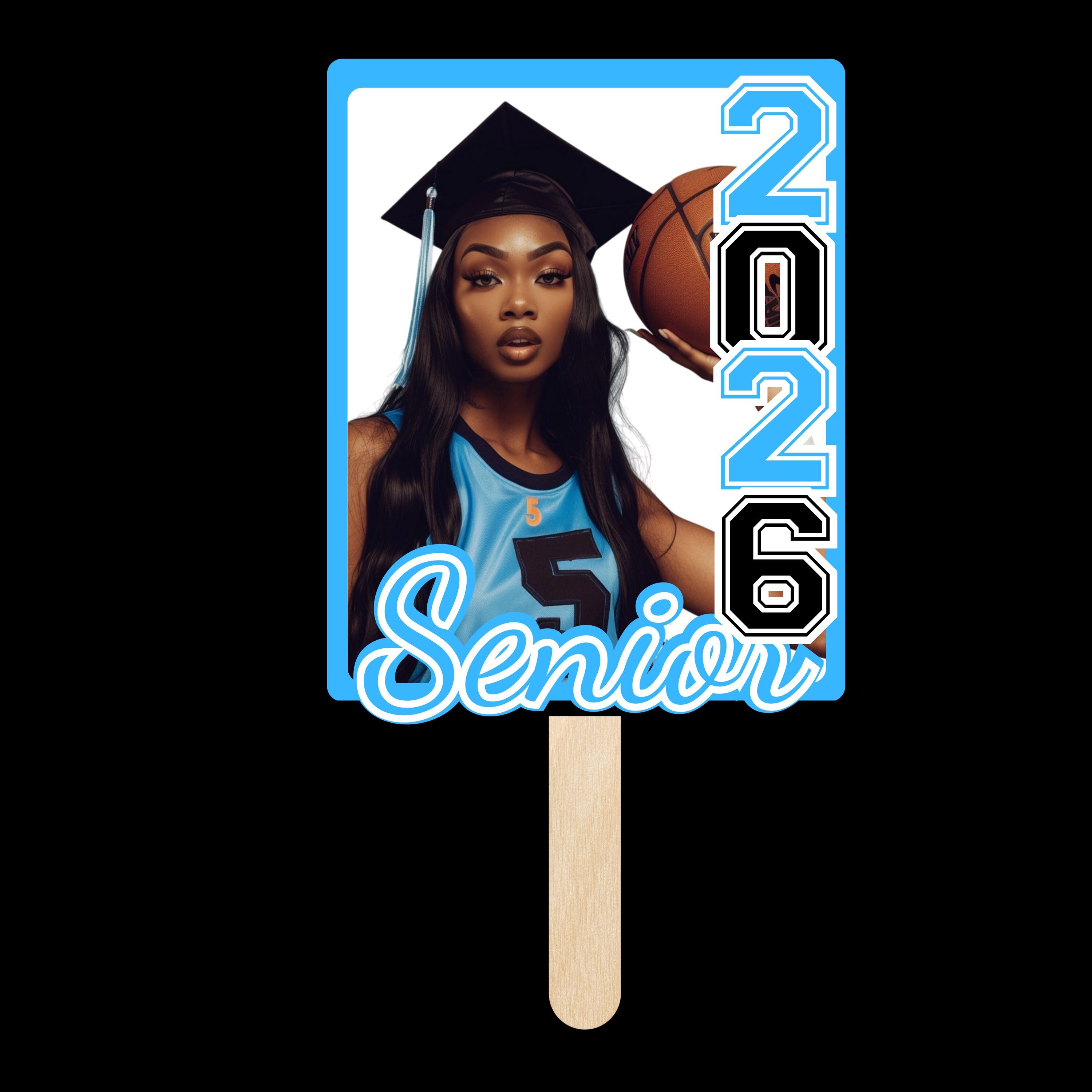 Editable Senior Graduation Fan Template 6 Different Color Combos - Etsy