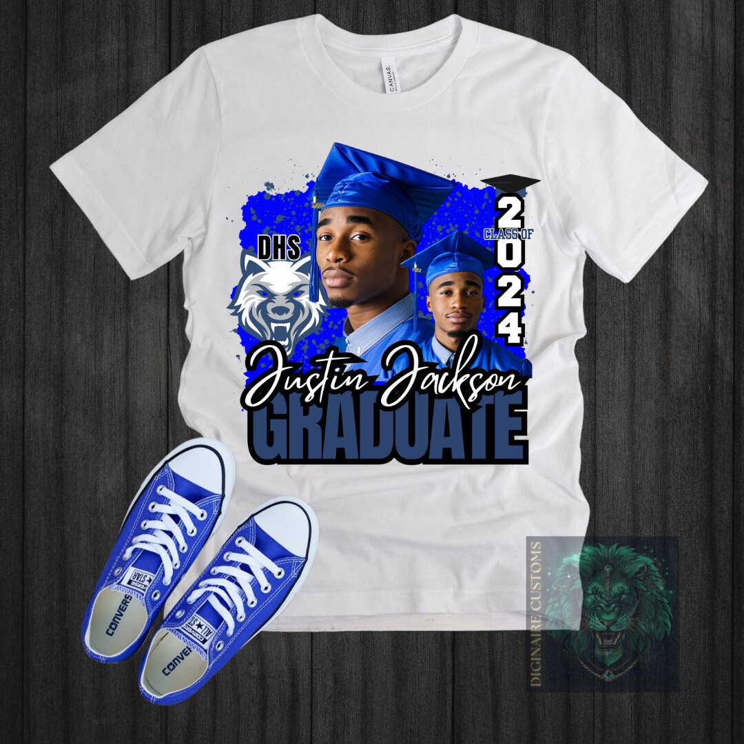 Editable Graduation T-shirt Design Template - Etsy