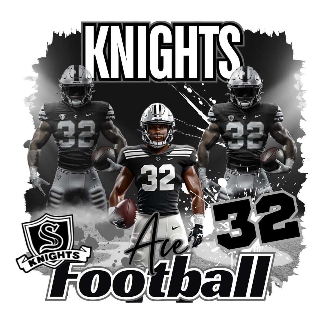 Football Theme T-shirt Editable Design Template Black and White - Canva ...