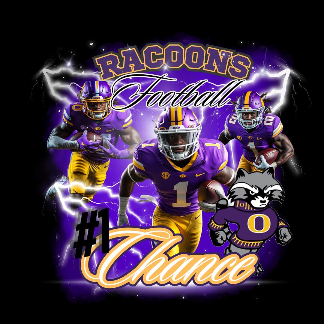 Football Theme T-shirt Editable Design Template Purple and Gold - Canva ...
