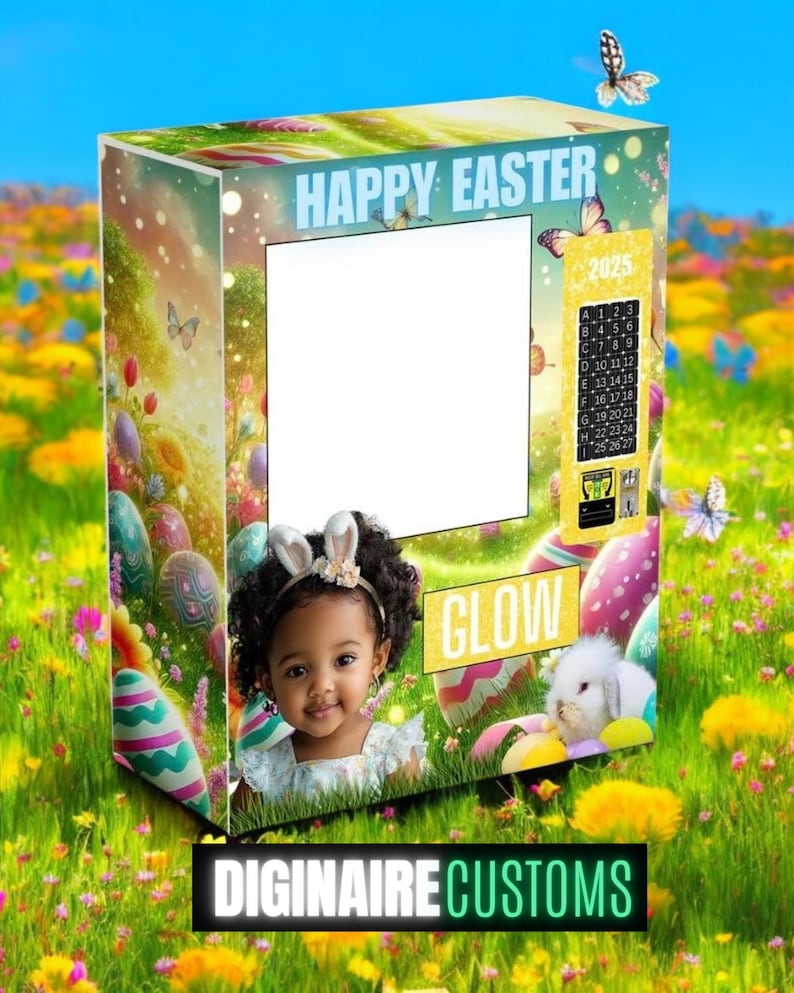 Easter Vending Machine Box Template for Kids – Printable DIY Digital ...