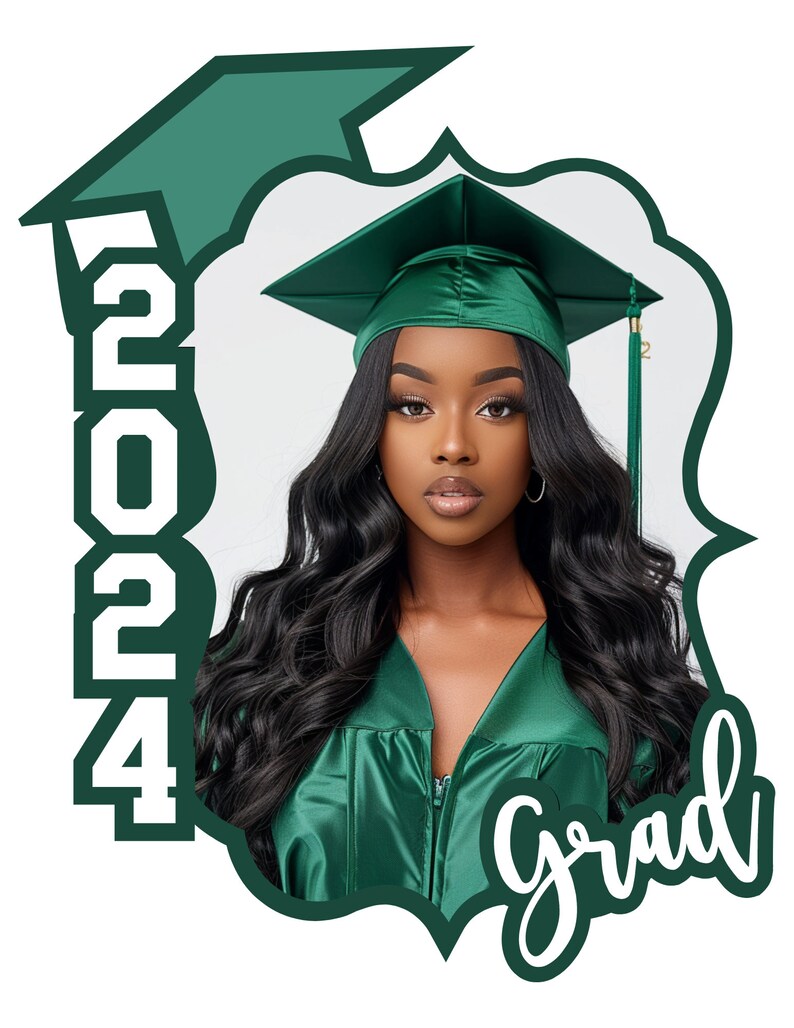 Editable Graduation Fan Templates With Grad Script and 2024 - Etsy ...
