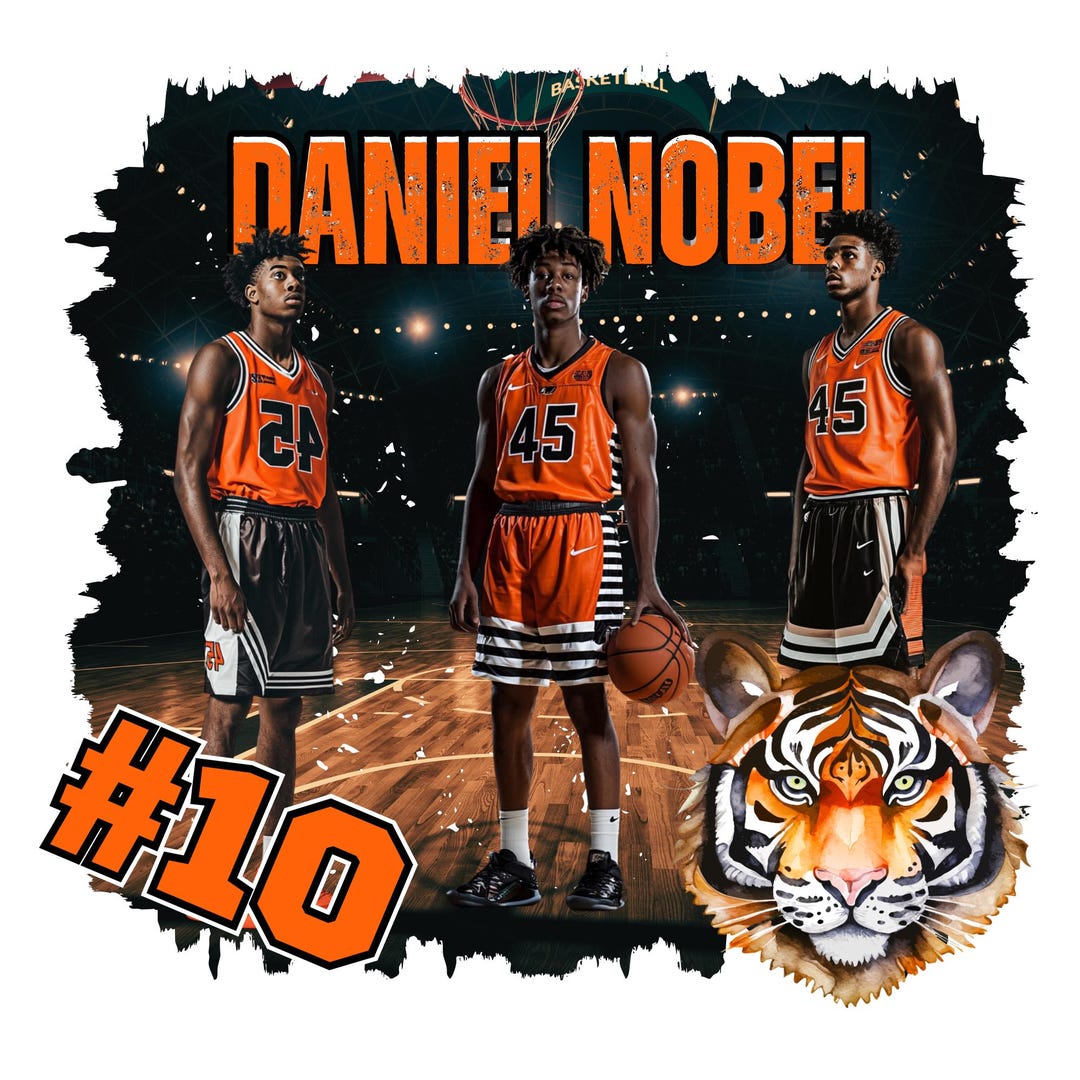 Basketball Theme T-shirt Editable Design Template Orange and Black ...