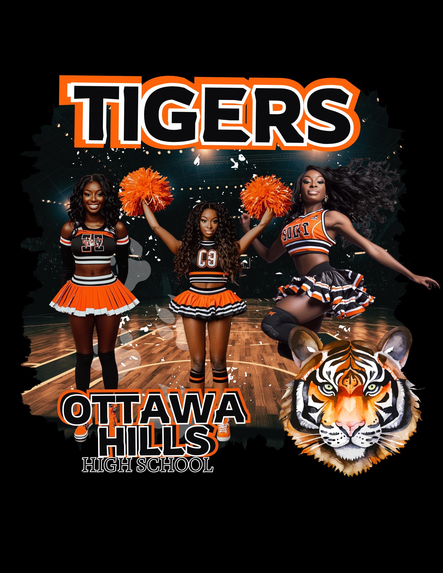 Cheer Theme T-shirt Editable Design Template Orange - Canva - Etsy