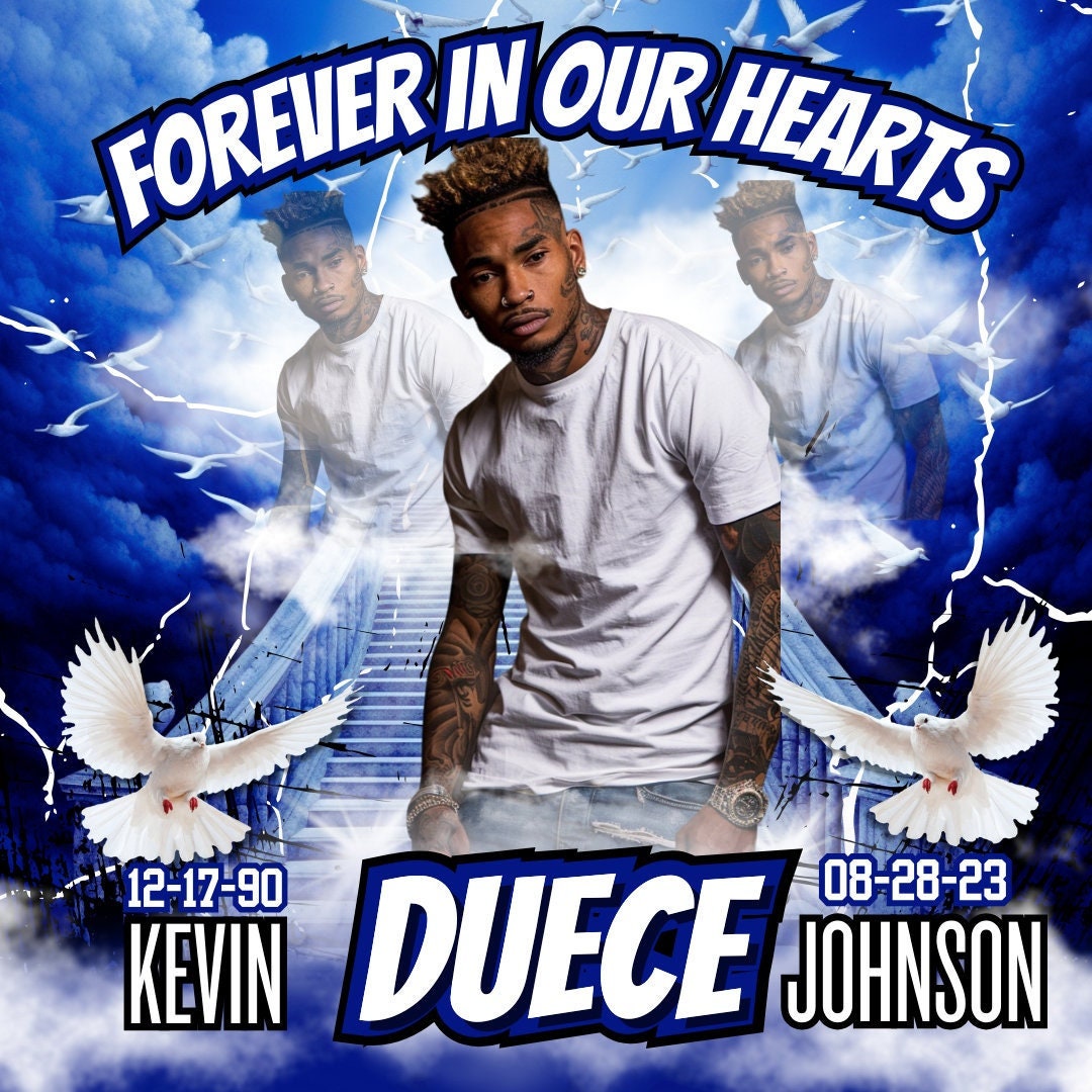 Forever in Our Hearts Editable Memorial Flyer Template - Etsy