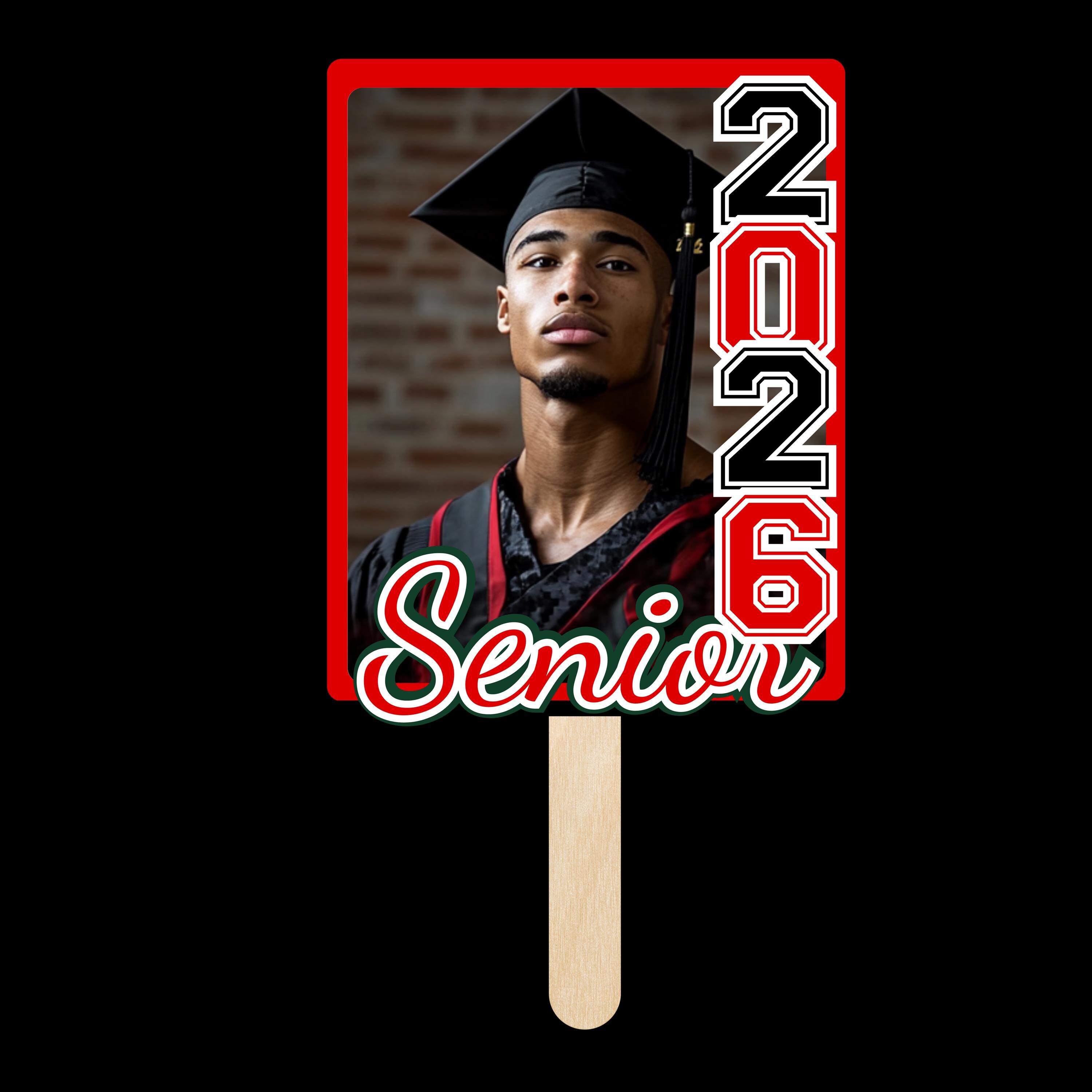 Editable Senior Graduation Fan Template 6 Different Color Combos - Etsy