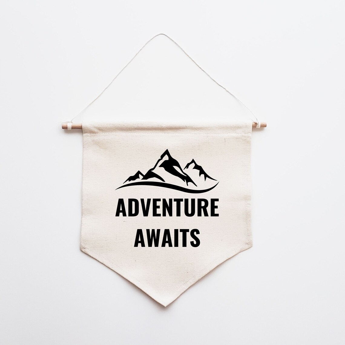 Adventure Awaits Banner Wall Art, Kid Room Art, Reading Corner Decor ...