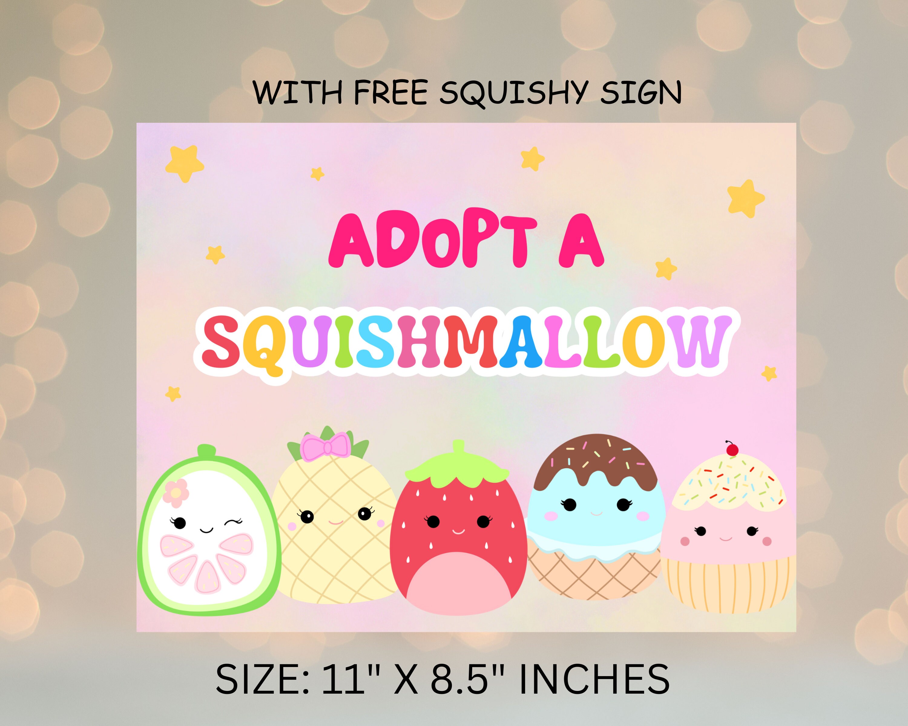 Instant Download Squish Adoption Certificate Printable, Editable Adopt ...