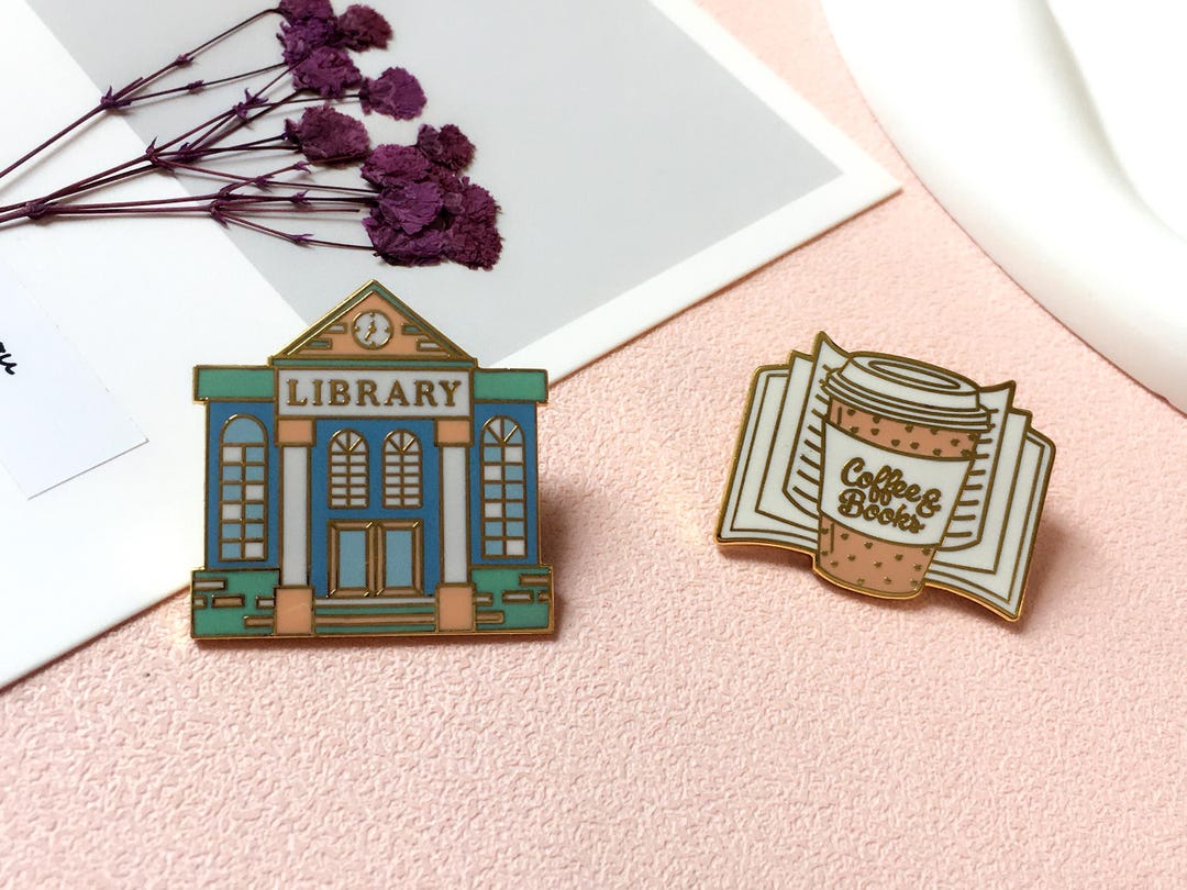 Book Lovers Enamel Pin Bookworm Pin Badge Lapel Pin Collar Pin Enamel ...