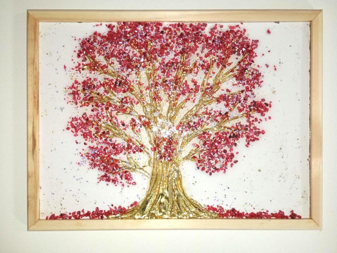 Tree of Life Resin Painting - Etsy UK