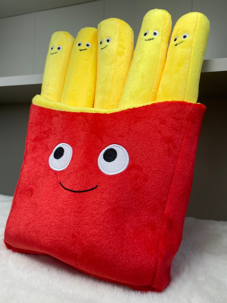 Funny Food Gift, Emotional Support French Fries Plush Toy, Pillows ...