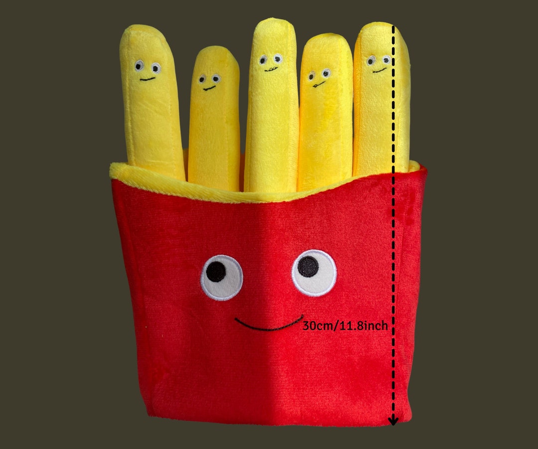Funny Food Gift, Emotional Support French Fries Plush Toy, Pillows ...