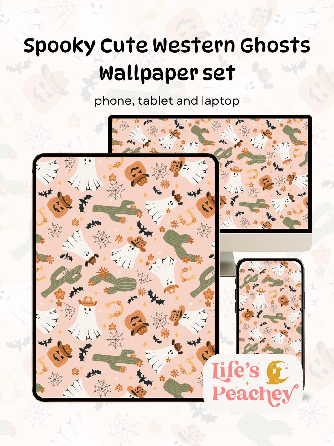 Wild West Ghosts Wallpaper Set | Phone, Tablet & Laptop Digital ...